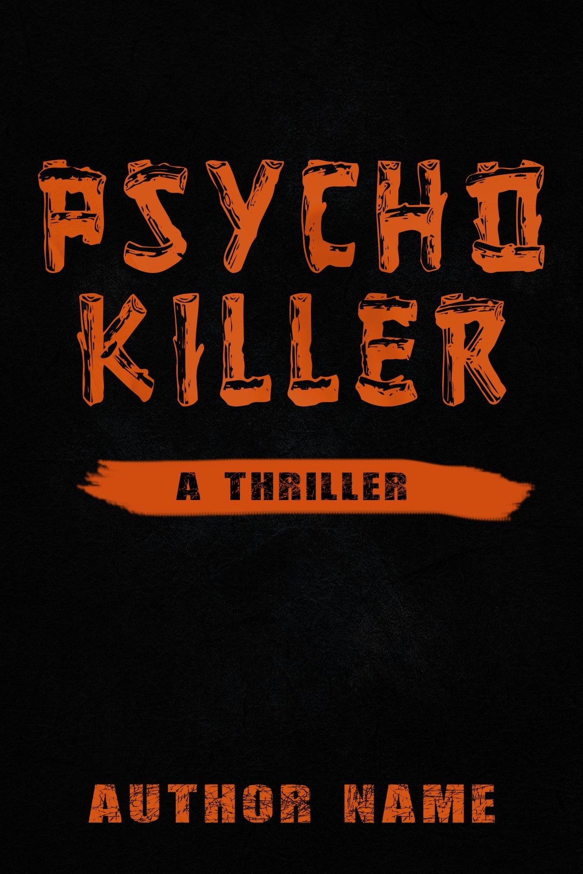 Psycho Kiiller The Book Cover Designer