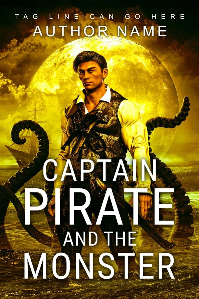 Captain Pirate and the Monster - The Book Cover Designer
